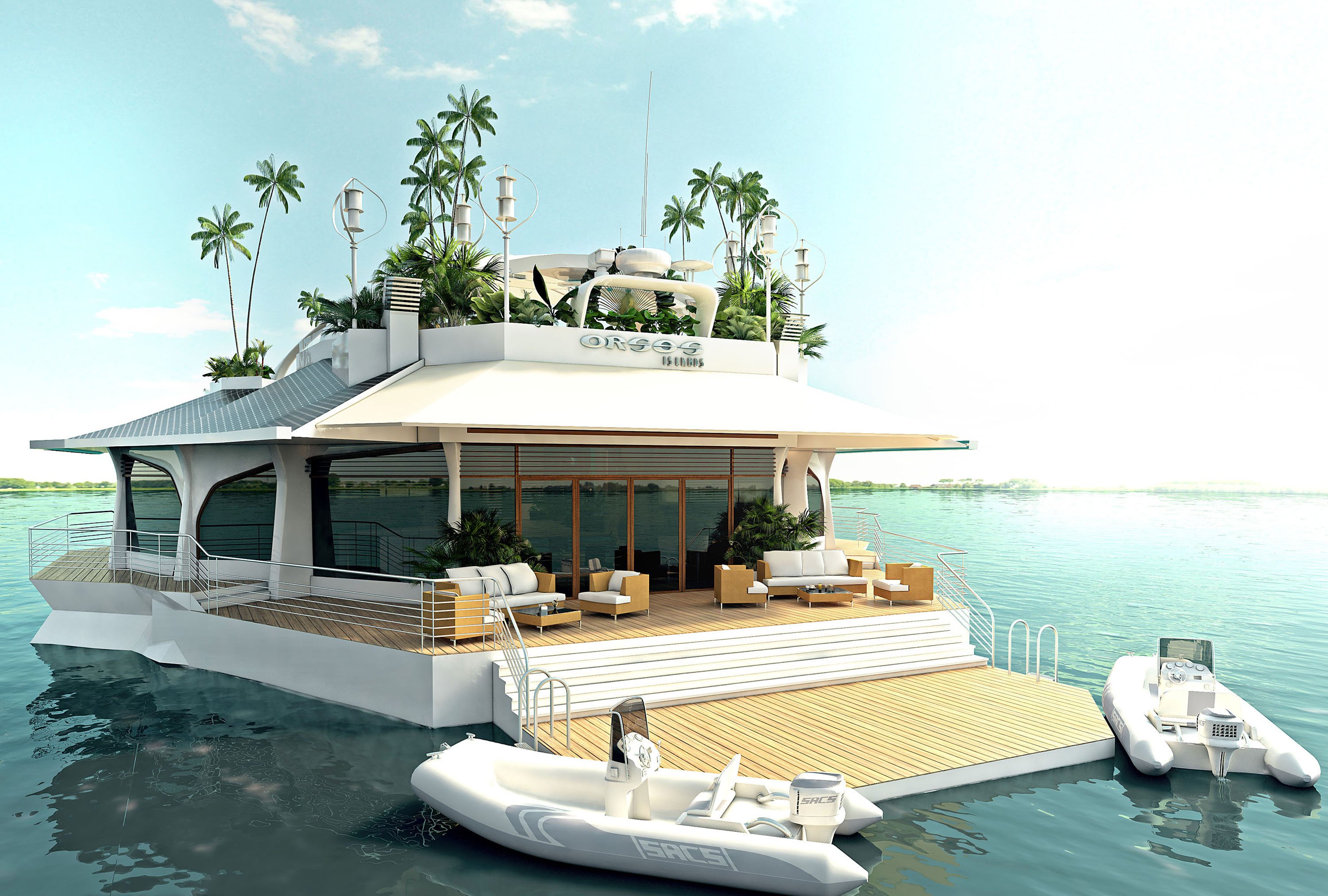 Una casa galleggiante per vivere sul mare senza rinunciare alle ...