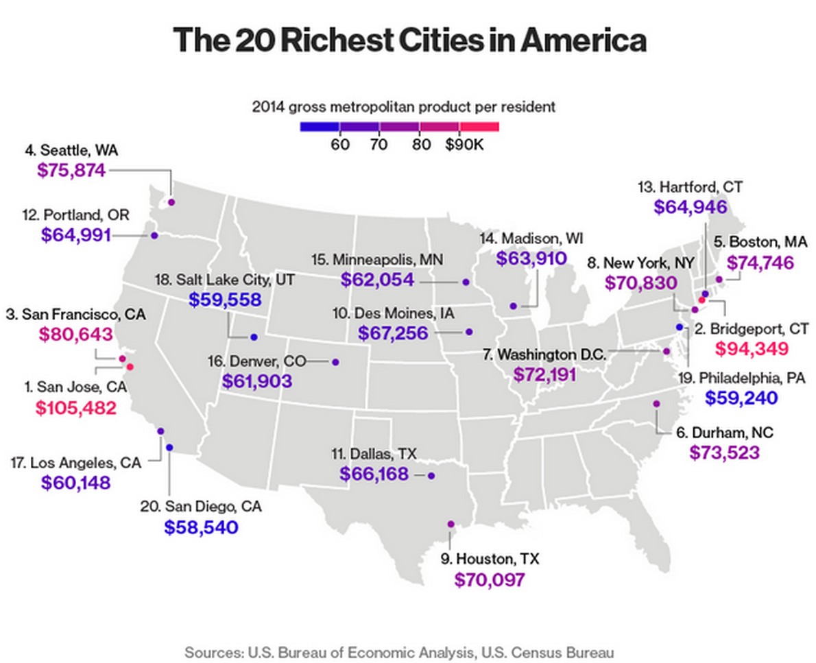 Immagine del giorno: le città più ricche degli Stati Uniti — idealista/news Immagine del giorno: le città più ricche degli Stati Uniti — idealista/news