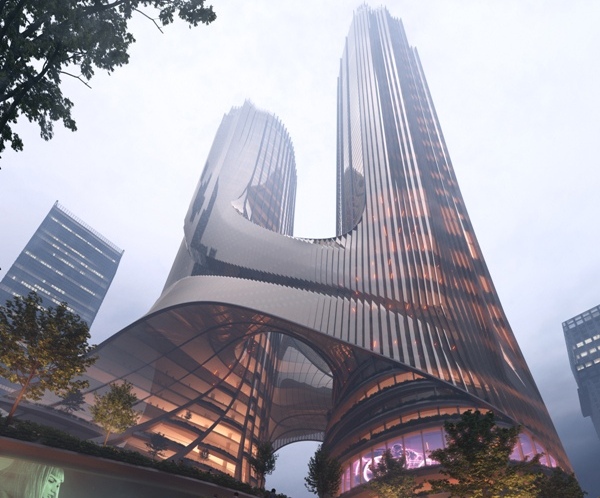 La Tower C nella Baia di Shenzen a firma dello studio Zaha Hadid ...