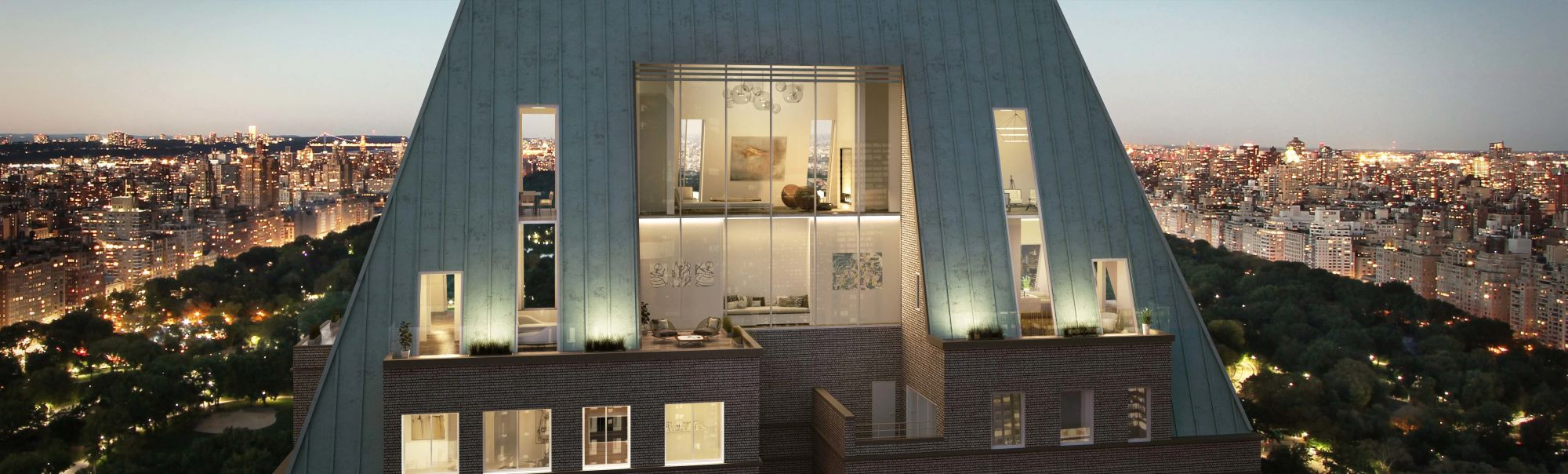 Uno spettacolare attico triplex a New York messo all'asta per 40 ...