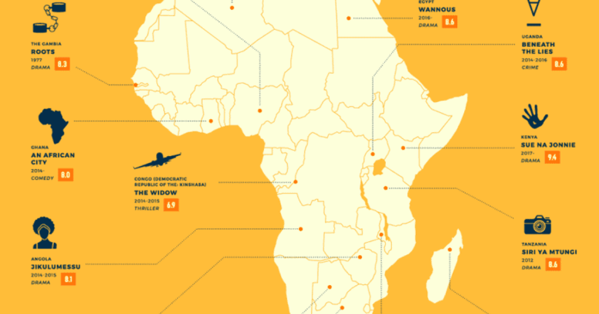 La mappa del mondo che mostra le migliori serie TV di ogni Paese ...