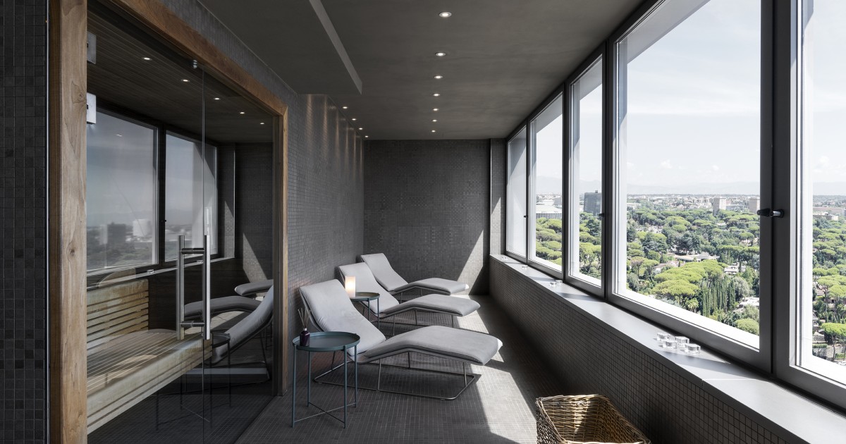 The iconic Eurosky skyscraper in Rome becomes a residential building ...