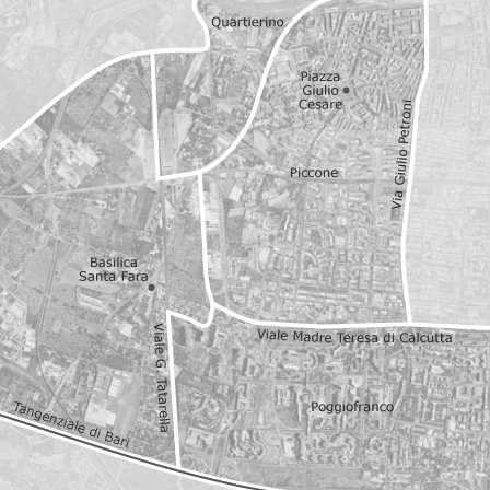 Mappa di Picone - Poggiofranco, Bari: comuni con annunci di case in ...