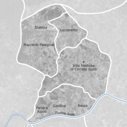 Mappa di Cerreto Guidi, Firenze: comuni con annunci di case in affitto ...