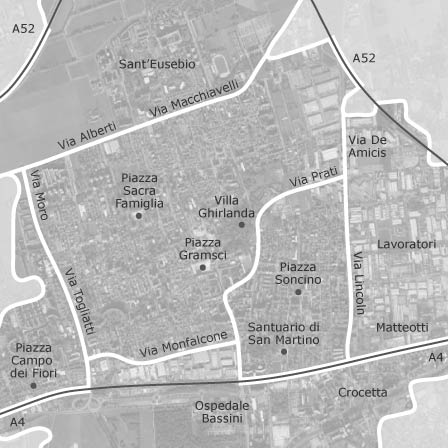 Mappa di Cinisello Balsamo, Milano: comuni con annunci di case in ...