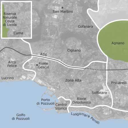 Map of Pozzuoli, Naples: homes for rent — idealista, no. 1 in Italy