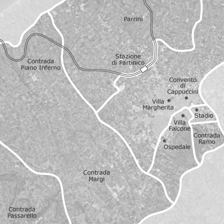 Mappa di Partinico, Palermo: comuni con annunci di case in vendita ...