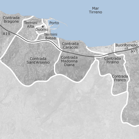 Mappa di Termini Imerese, Palermo: comuni con annunci di case in ...